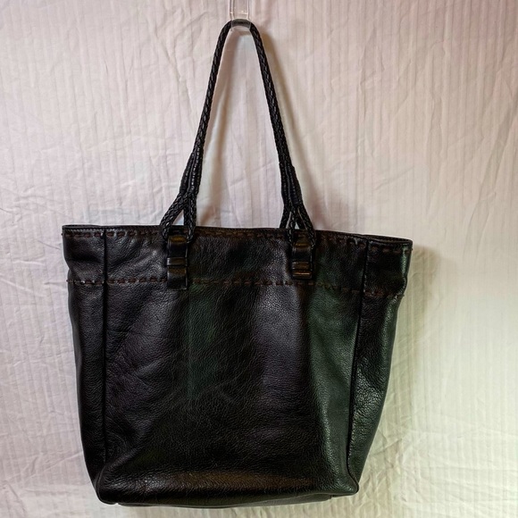 Sigrid Olsen | Bags | Vintage Sigrid Olsen Black Pebbled Leather Tote ...